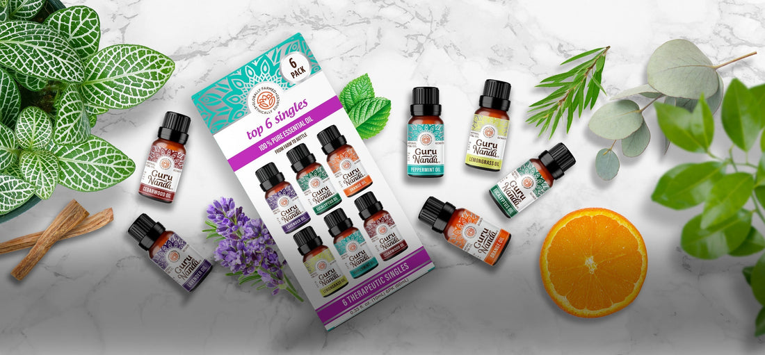 Buy GuruNanda's Essential Oils: 100% Pure & Natural Blends | Multi Pack