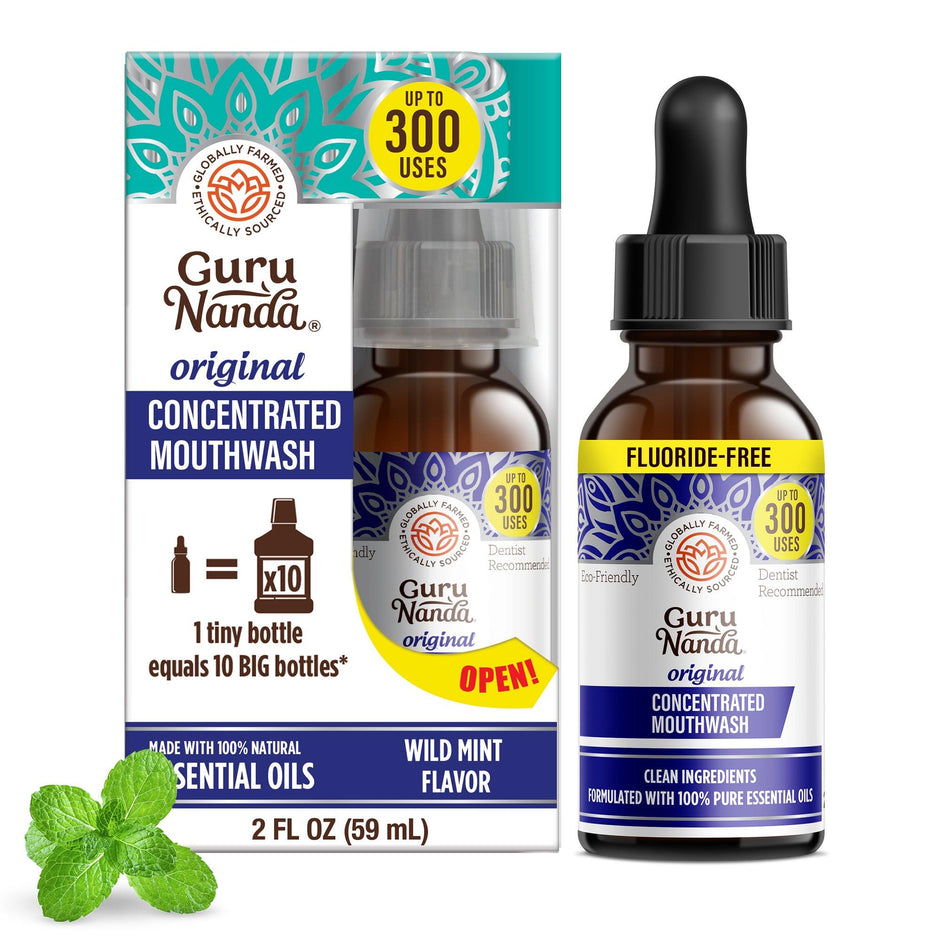 Mouthwash for Teeth Whitening and Bad Breath | GuruNanda