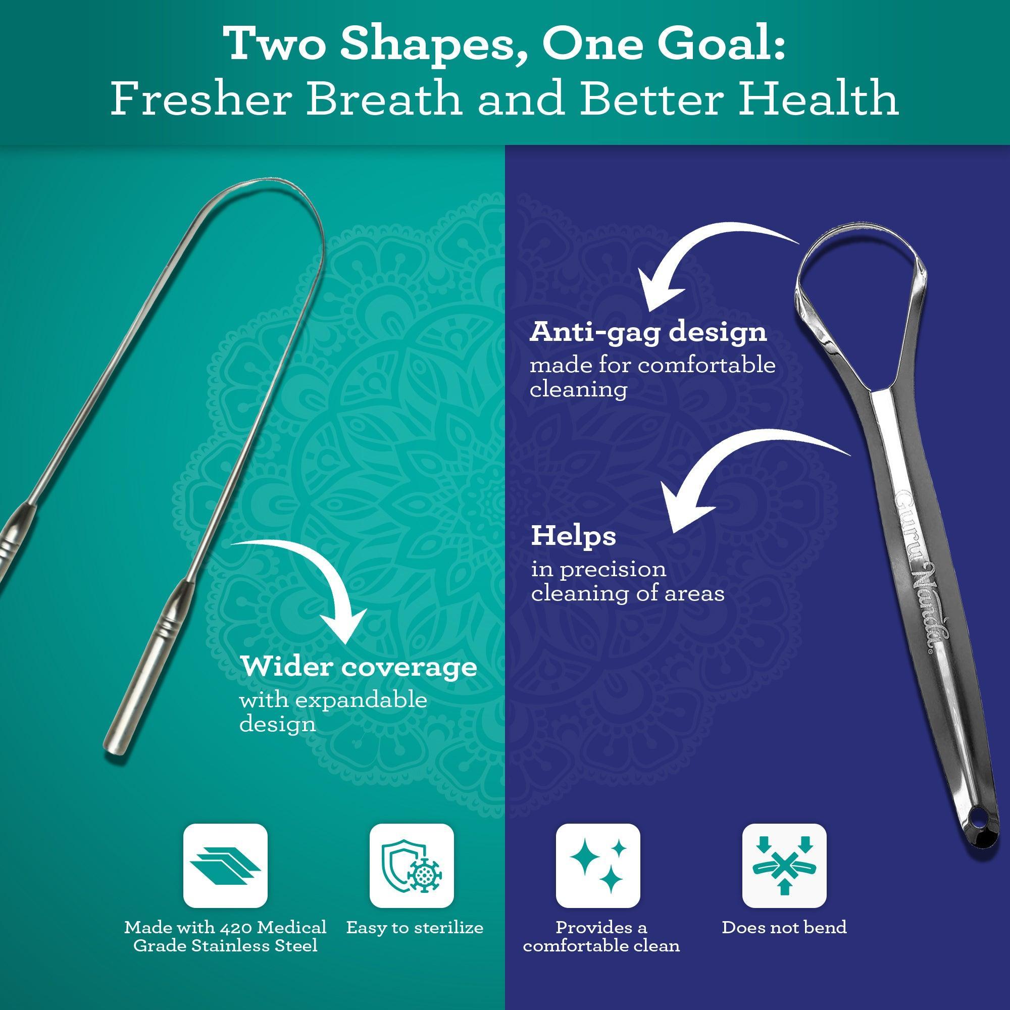 Tongue Scraper Variety Pack with Travel Case – GuruNanda