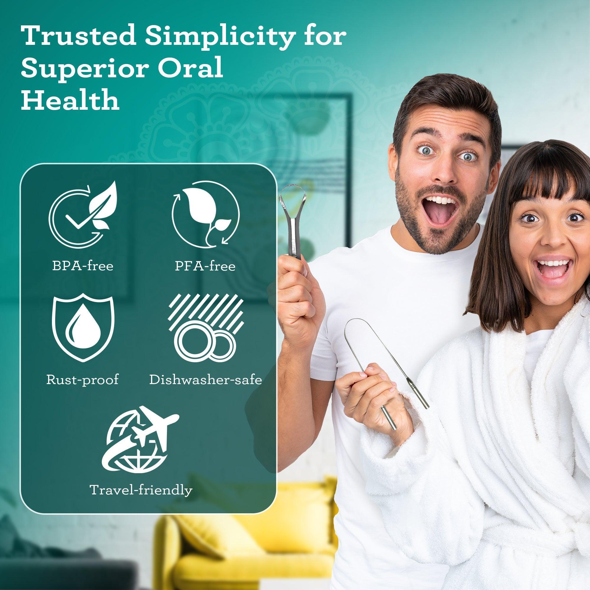 Tongue Scraper Variety Pack with Travel Case – GuruNanda