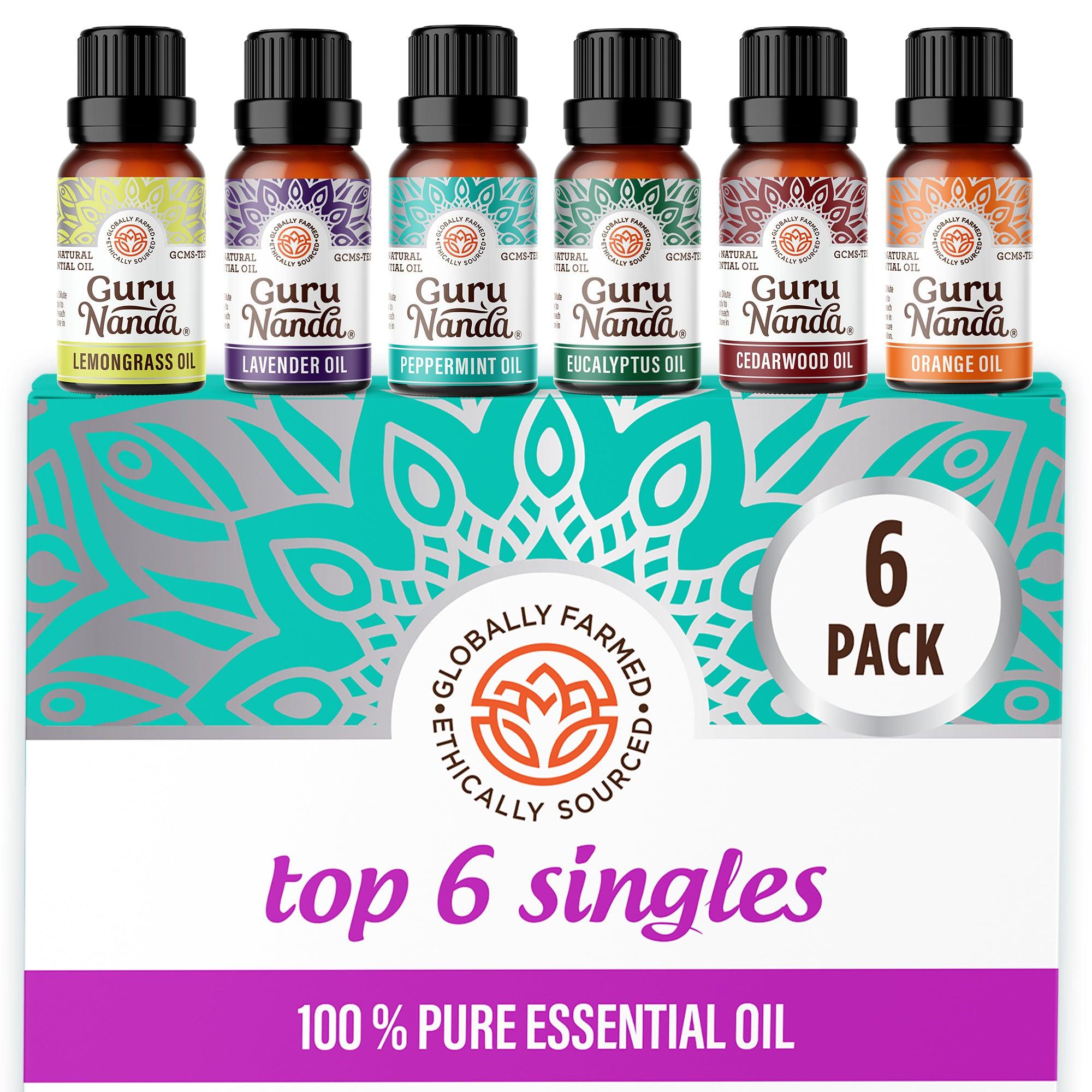 Gurunanda's Essential Oils Single Notes Set Of 6, 15 ML Each – GuruNanda