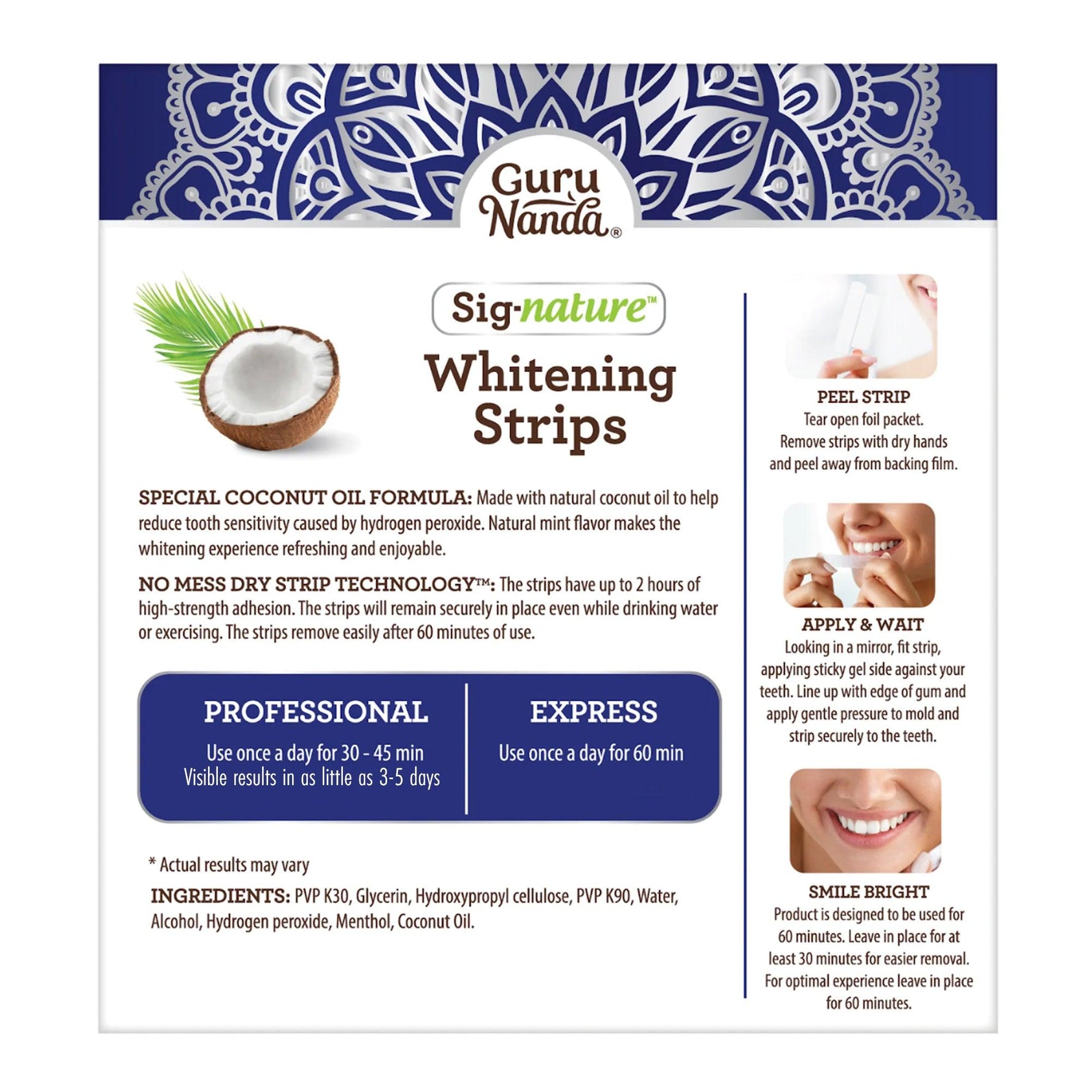 Whitening Strips (7 Day) | GuruNanda