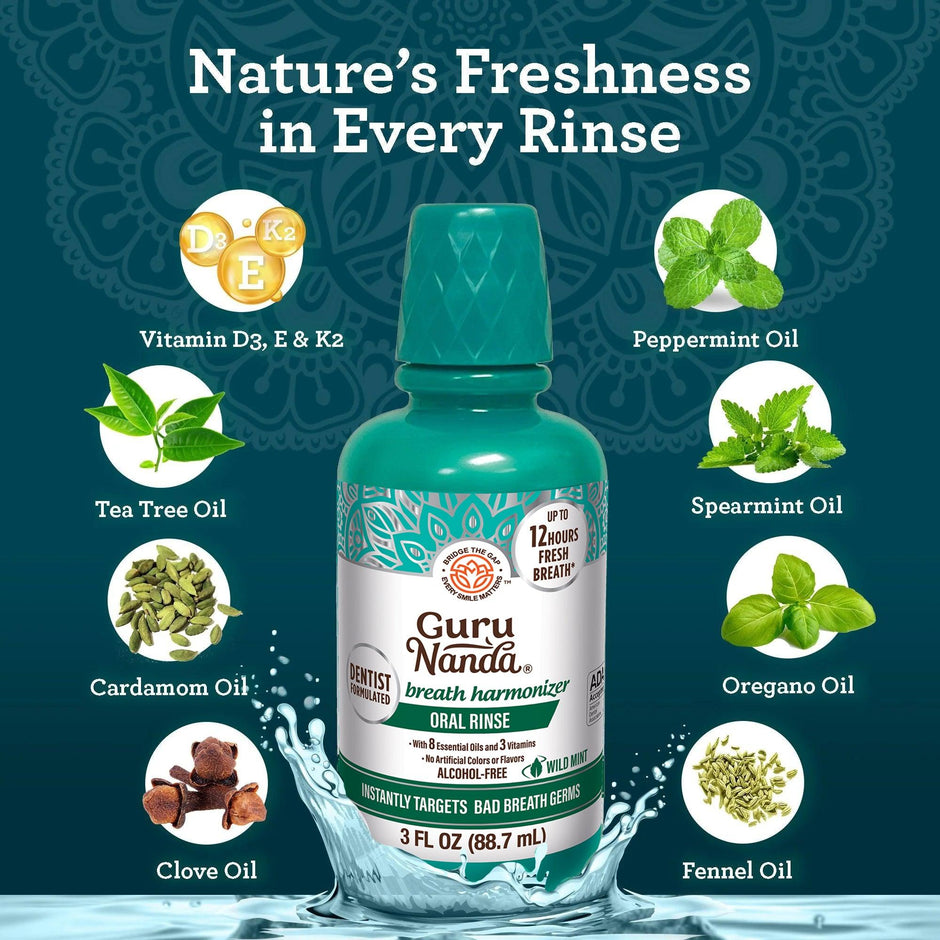 Mouthwash for Teeth Whitening and Bad Breath | GuruNanda