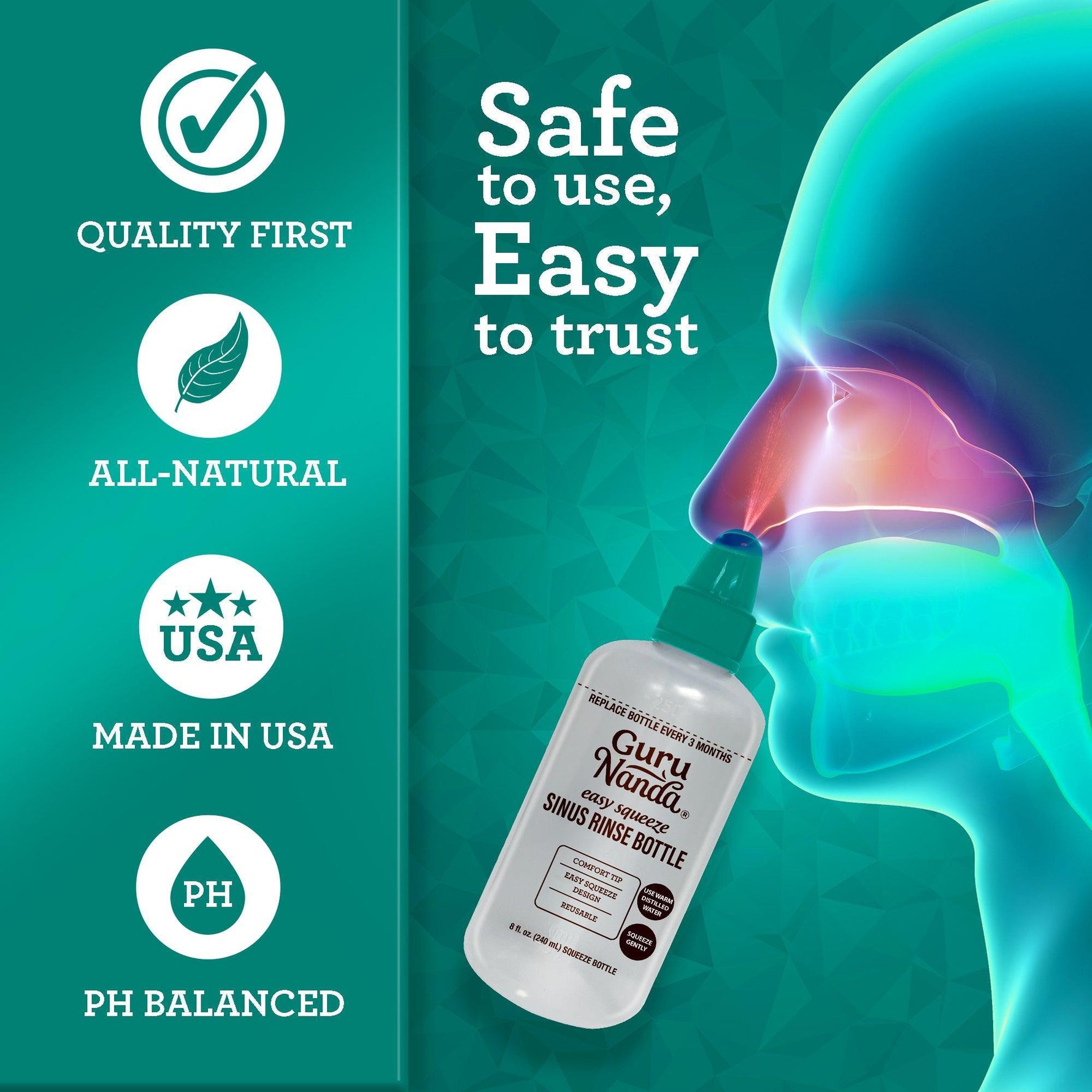 Sinus Rinse Bottle – GuruNanda