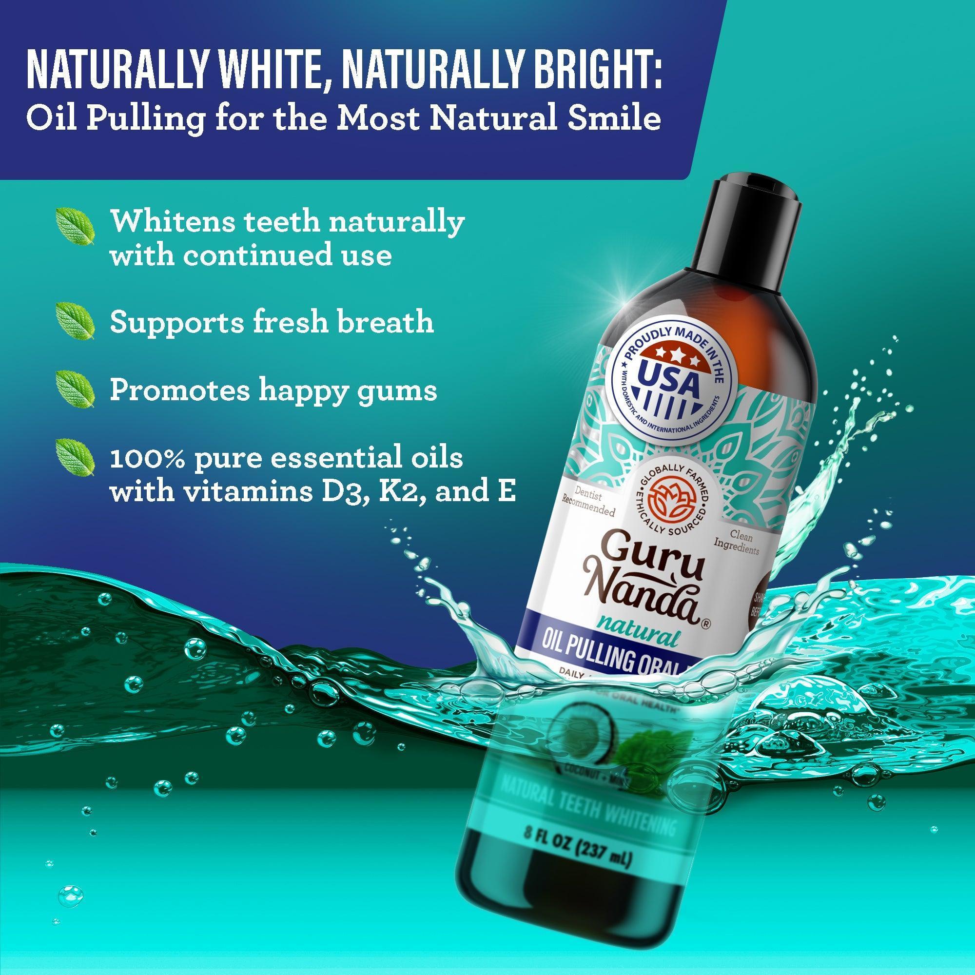 Total Smile Makeover Regular Kit - 8oz Cocomint Pulling Oil + Dual Bar ...