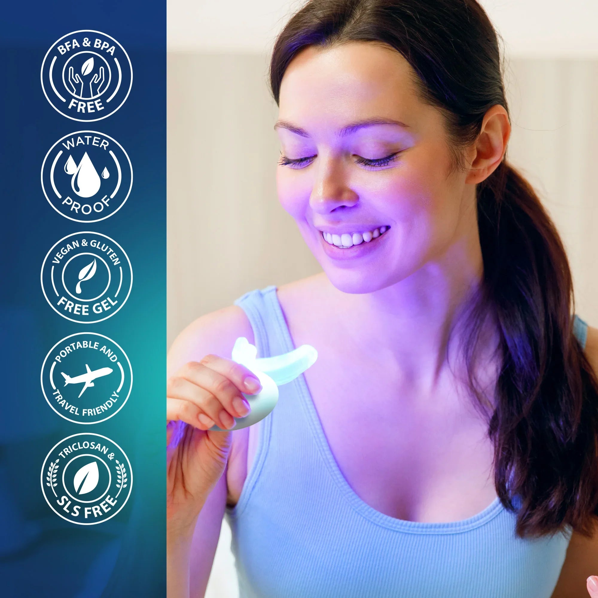 Wireless LED Teeth Whitening Kit | GuruNanda