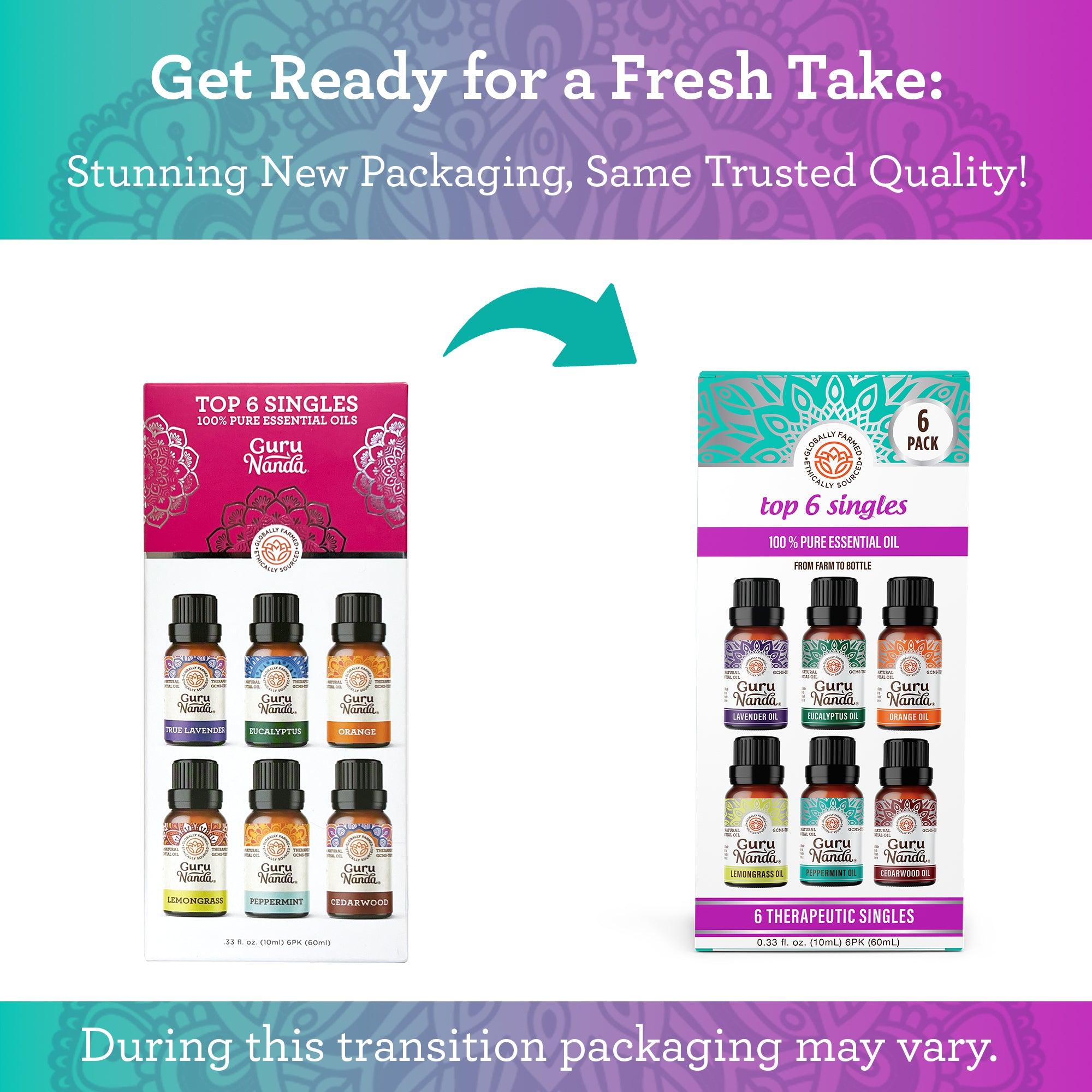 Gurunanda's Essential Oils Single Notes Set Of 6, 15 ML Each – GuruNanda