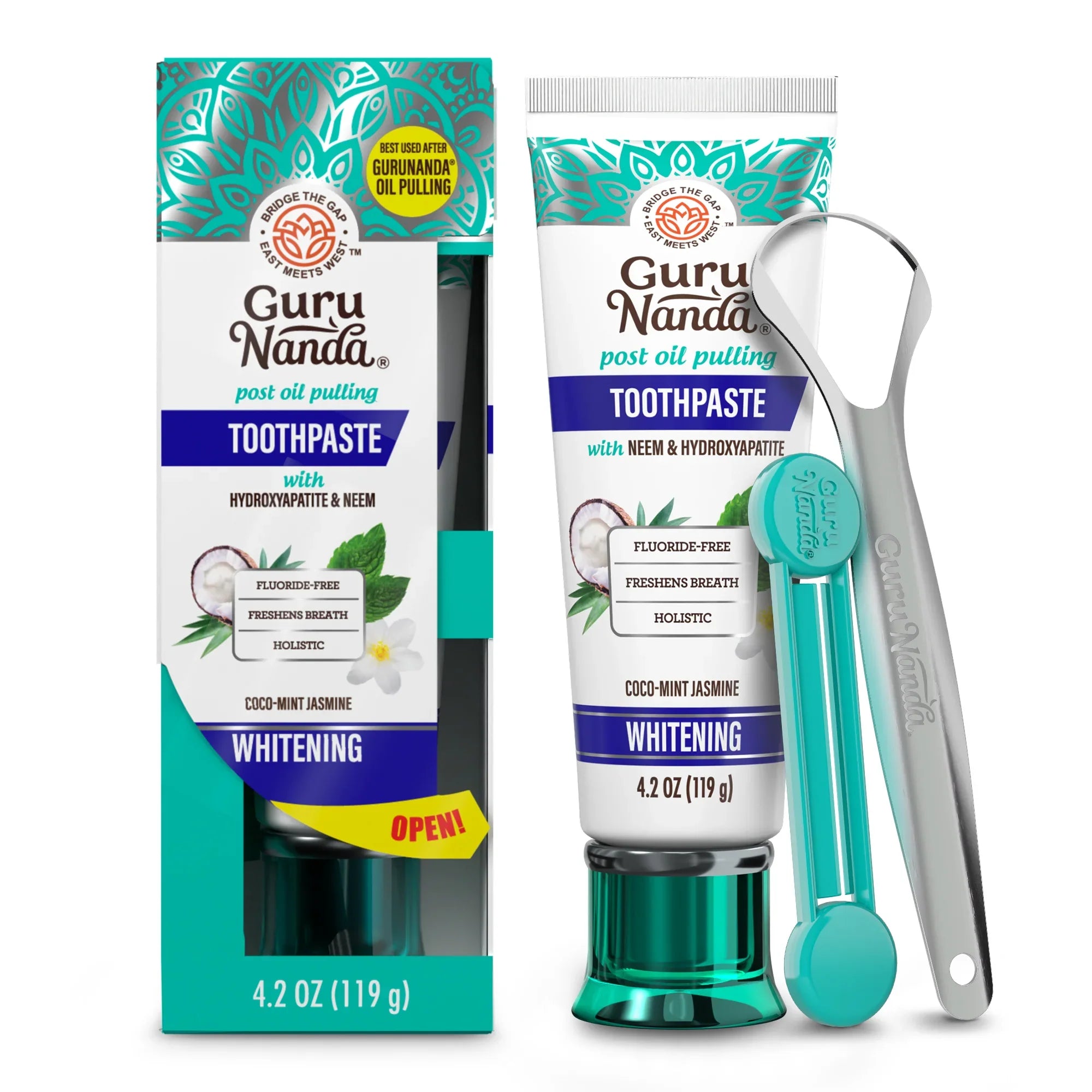 Fluoride Free Whitening Toothpaste with Hydroxyapatite | GuruNanda