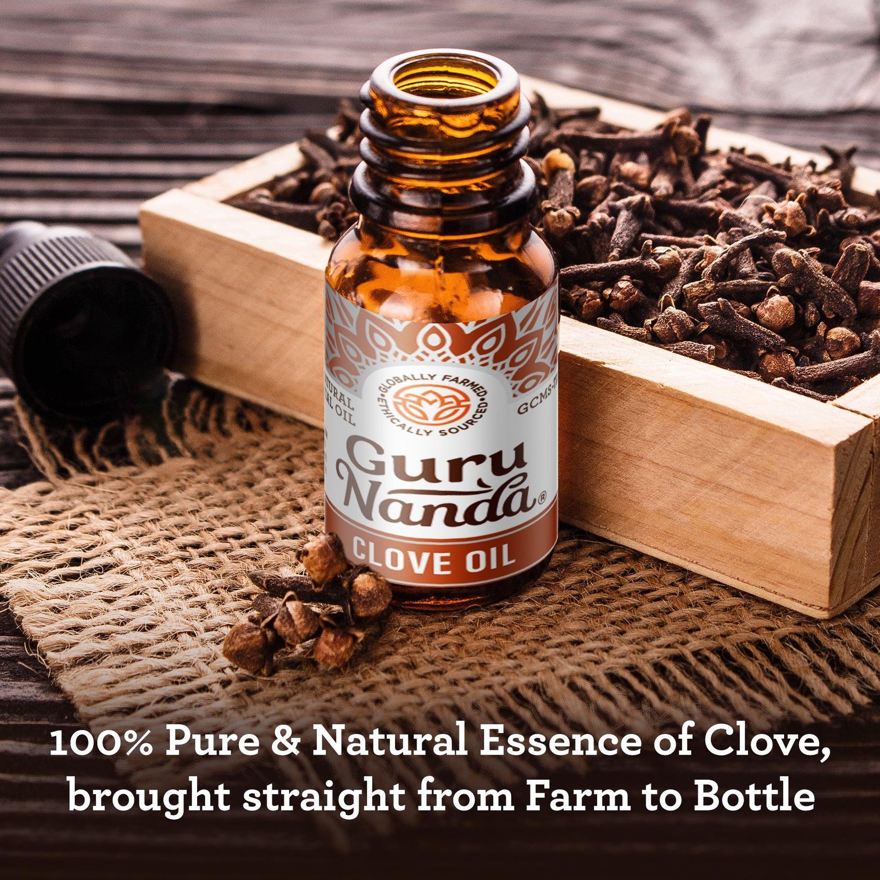 Gurunanda's Clove Essential Oil, 100% Pure & Natural, 15 ML, 1 PK ...