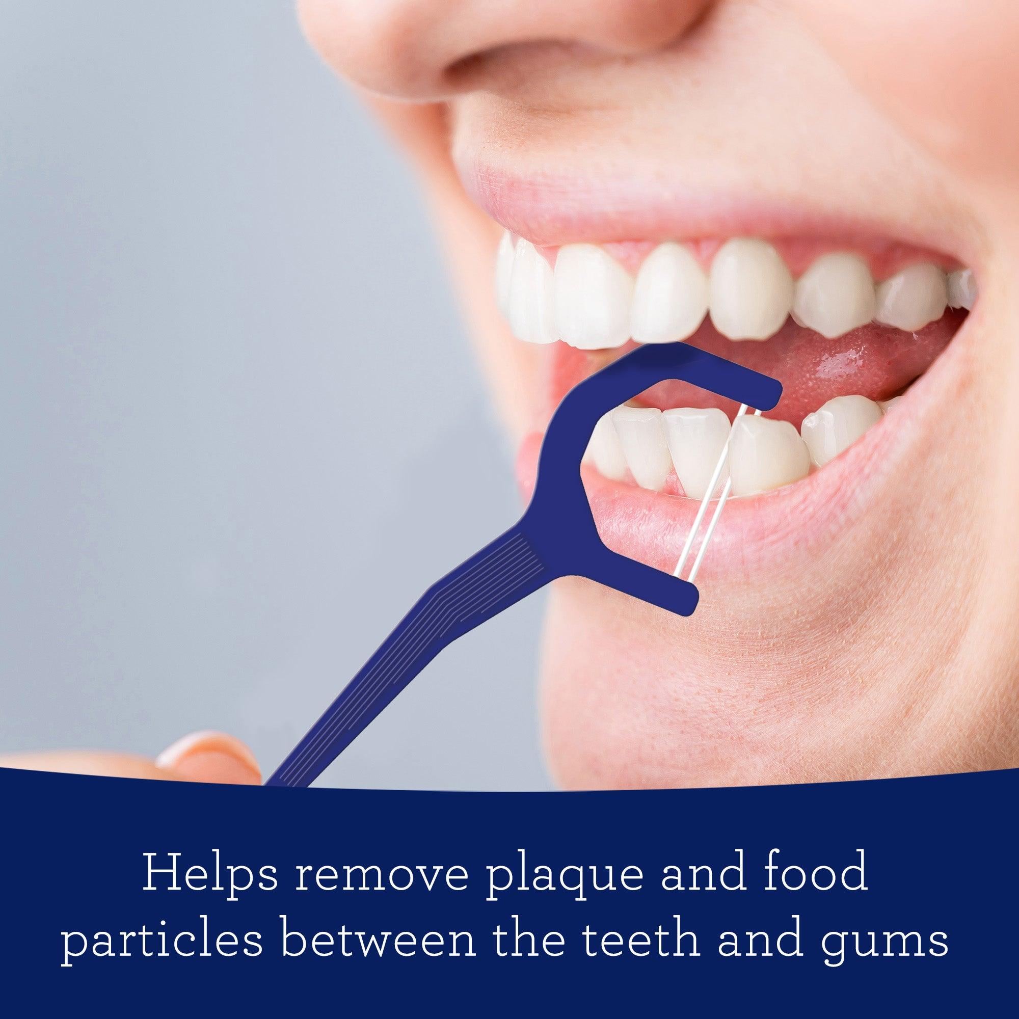 GuruNanda Floss Picks-150 Ct: Twin Line Flossers With Angled Floss Picks