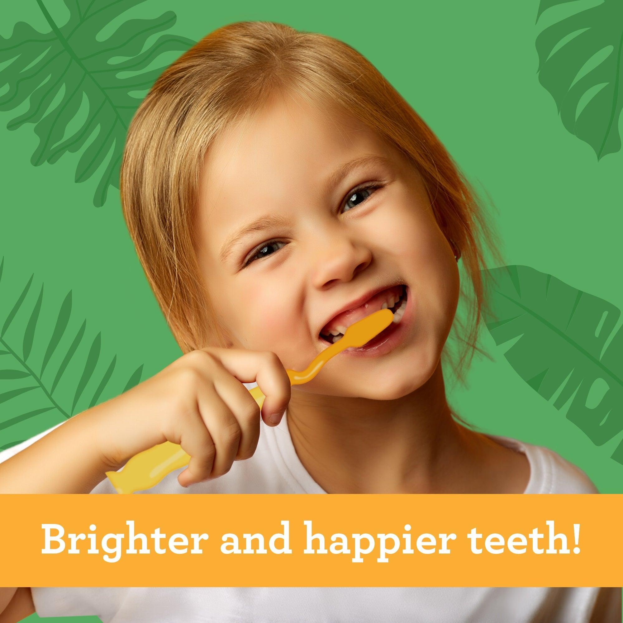 GuruNanda Suction Cup Toothbrush, Fun Animal Designs for Kids, Set of 4