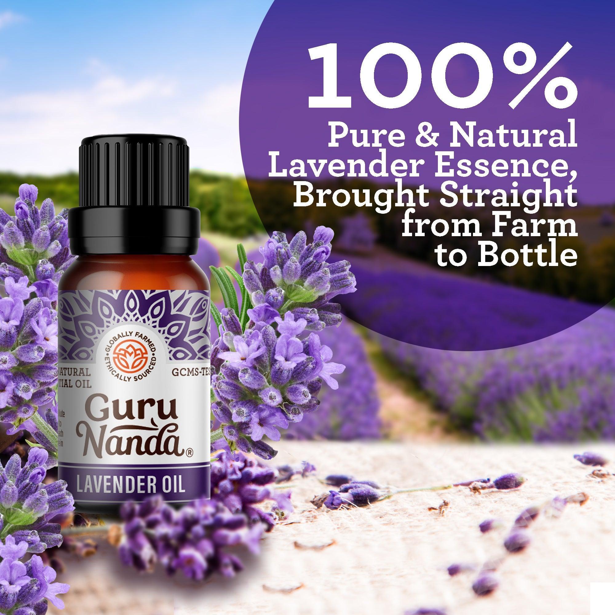 Gurunanda's True Lavender Essential Oil, 100% Pure, 15 ML, 2 Pk – GuruNanda