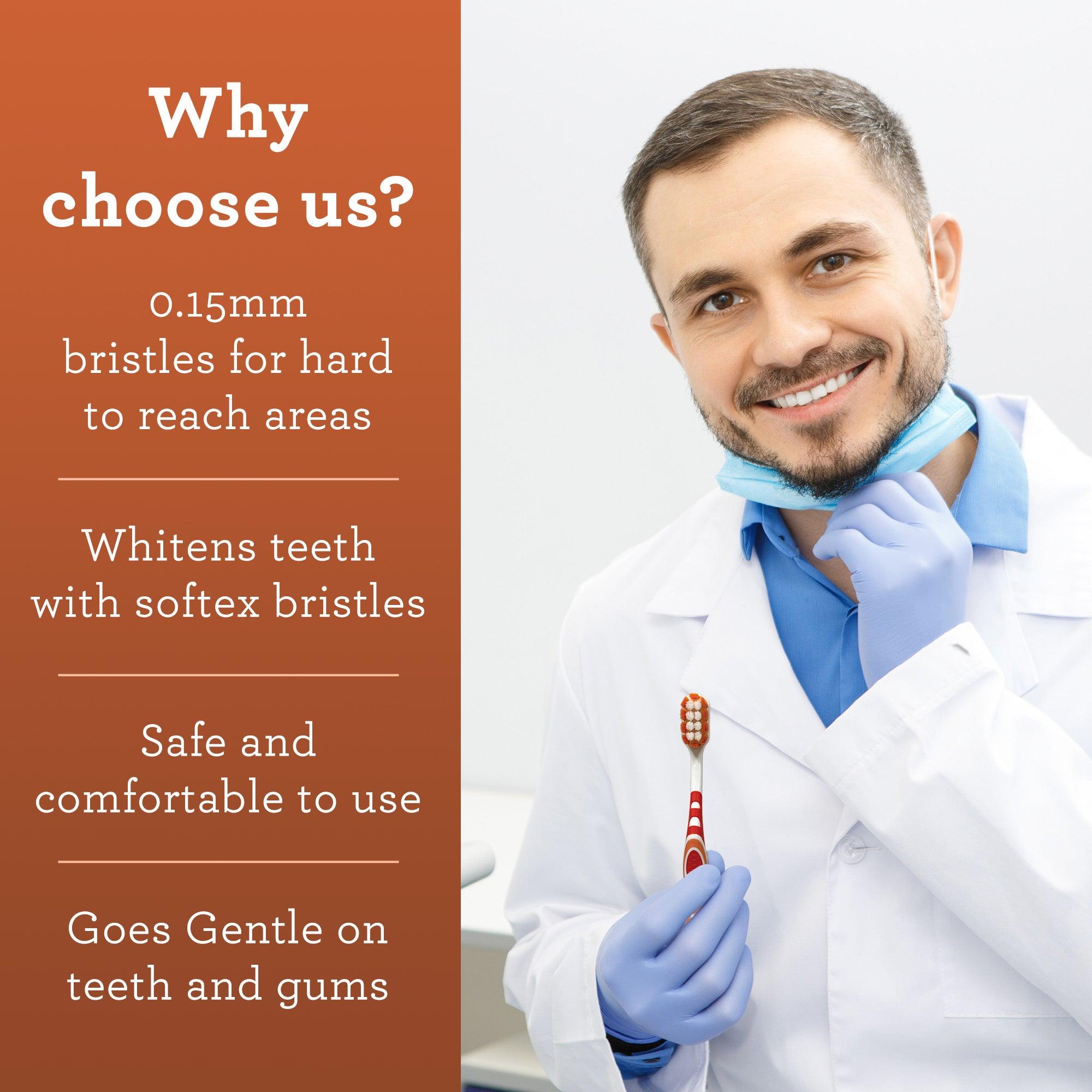 GuruNanda Whitening Spiral Toothbrush For Adults & Kids, 4 Pk